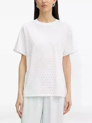 SILVIAN HEACH Crystal-embellished T-shirt - White