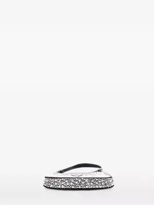 Prada Cleo Shoulder Bag Crystal Embellished Satin Small Crossbody Bag