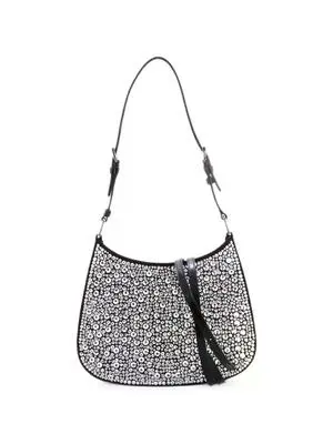 Prada Cleo Shoulder Bag Crystal Embellished Satin Small Crossbody Bag