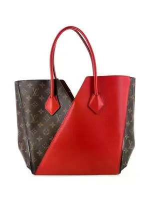 LOUIS VUITTON Kimono Handbag Monogram Canvas And Leather Mm Tote Bag - Red