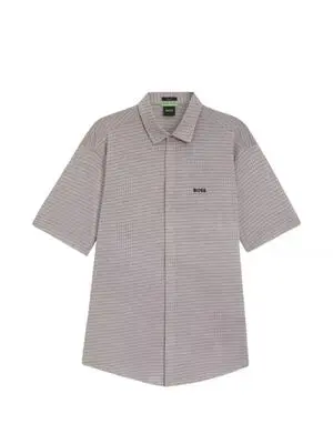BOSS Check-print Short-sleeve Shirt