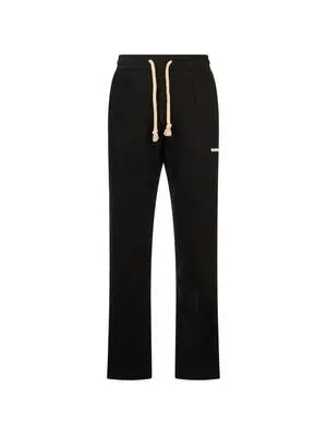 BARROW Logo-print Rope-drawstring Track Pants - Black