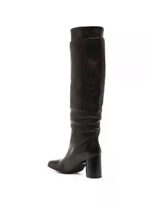 LISKA Square-toe Block-heel Boots
