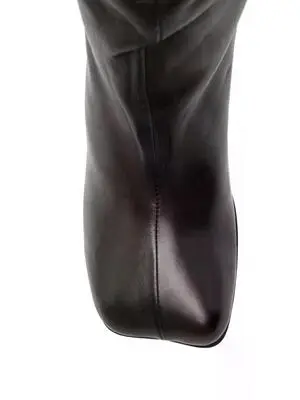 LISKA Square-toe Block-heel Boots