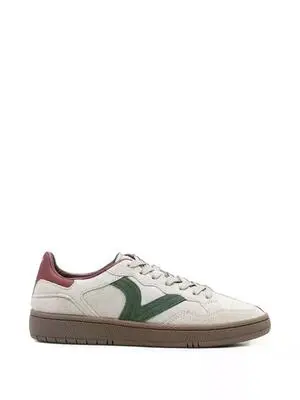 Victoria Beckham Suede Logo-patch Sneakers - Grey