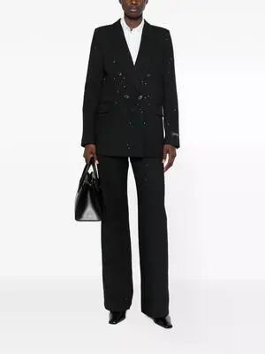 ERMANNO FIRENZE Sequin-embellished Double-breasted Jacket