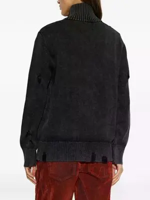 AVAVAV Distressed Zip-up Cardigan