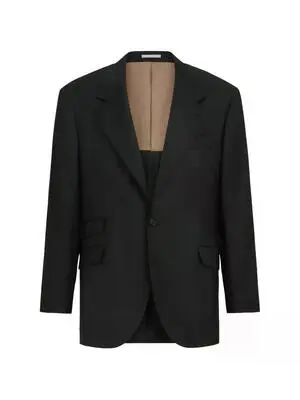 Brunello Cucinelli Cavallo Tailor Wool Blazer - Black
