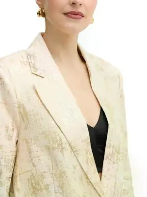 SILVIAN HEACH Khulto Distressed-effect Single-breasted Blazer
