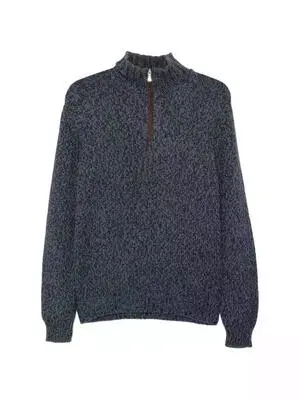 Fedeli Quarter-zip Knit Sweater