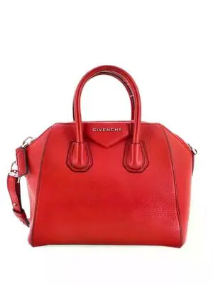 Givenchy Antigona Bag Leather Mini Crossbody Bag - Red