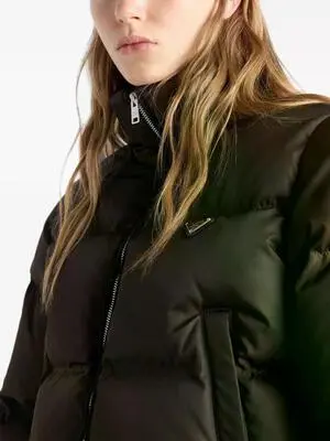 Prada Cropped Re-nylon Down Jacket