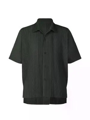 Issey Miyake Pleated Button-down Shirt - Green