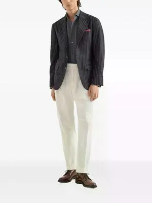 Brunello Cucinelli Chevron Flannel Shirt