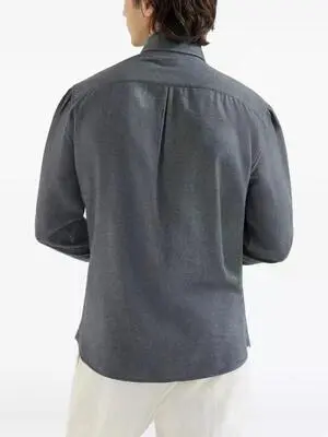 Brunello Cucinelli Chevron Flannel Shirt