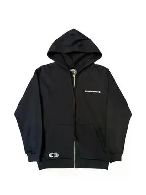Chrome Hearts Logo-print Zip-up Hoodie
