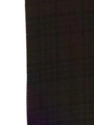 Destin Check-pattern Frayed-edge Scarf