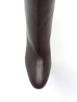 GIANVITO ROSSI Glove Leather Boots - Red