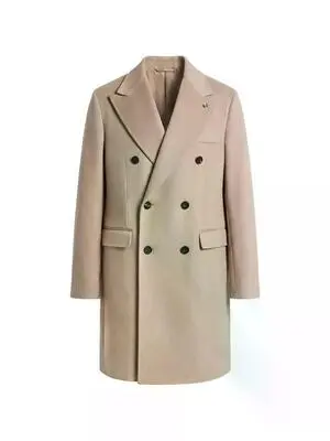 Peserico Double-breasted Peak Lapel Coat