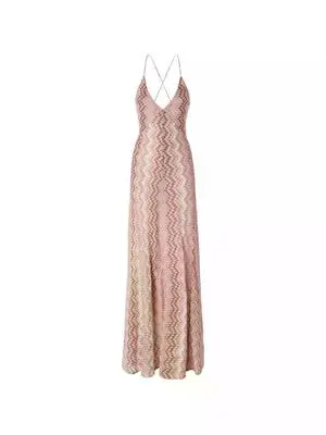 Missoni Snake Motif Long Viscose Dress