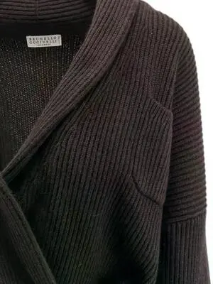 Brunello Cucinelli Ribbed-knit Shawl-collar Cardigan