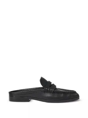 Simkhai Dean Pebbled Leather Mules - Black