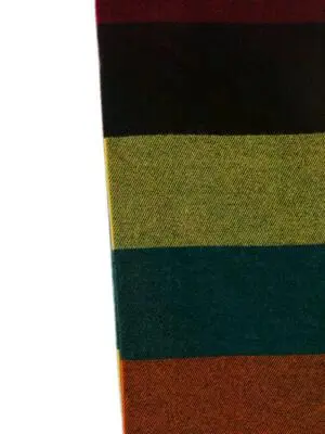Paul Smith Striped Fringed Scarf