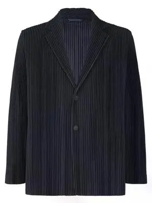 Issey Miyake Pleated Single-breasted Blazer