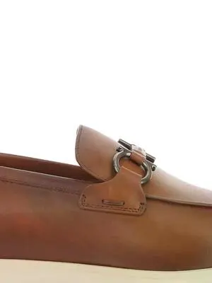 FERRAGAMO Casual Loafers With Gancini Ornament