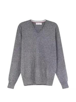 Brunello Cucinelli V-neck Sweater - Grey