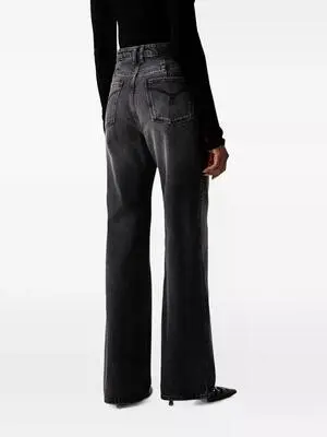 Patrizia Pepe Faded Straight-leg Jeans