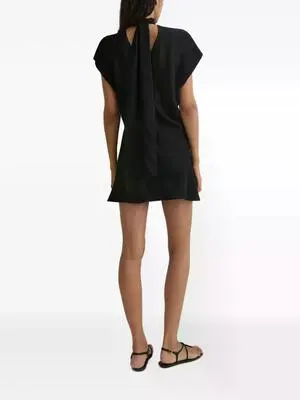 Bondi Born Ardea Tie-neck Mini Dress