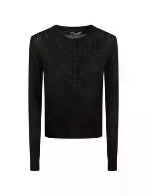 Ermanno Scervino Lace-appliqué Button-up Cardigan