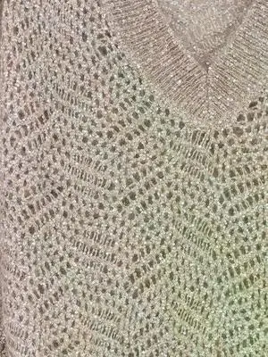 Brunello Cucinelli Sequin-embellished Open-knit Sweater