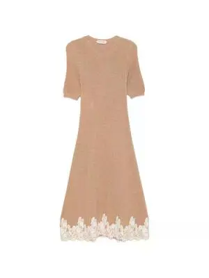 Alberta Ferretti Trimmed Day Dresses
