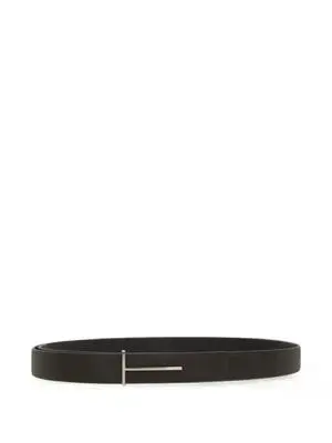 TOM FORD T-logo Leather Belt