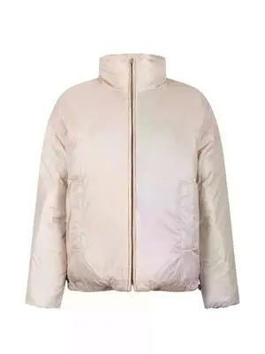 Max Mara Short Reversible Cashmere Puffer Jacket Albino