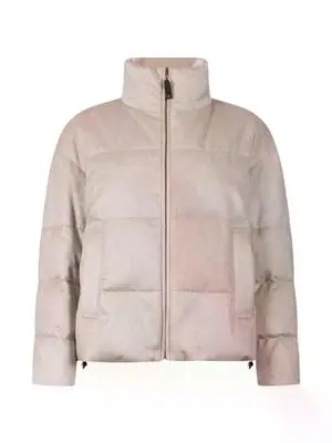Max Mara Short Reversible Cashmere Puffer Jacket Albino