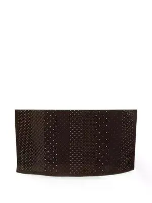 Destin Polka-dot Wool Scarf - Brown