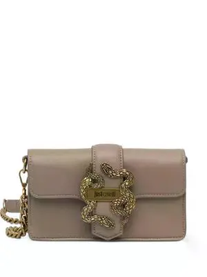 Just Cavalli Iconic Snakes Cross Body Bag - Brown