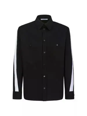 Givenchy Couture Seam Overshirt In Cotton With Grosgrain-detail