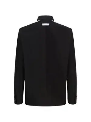Givenchy Couture Seam Overshirt In Cotton With Grosgrain-detail