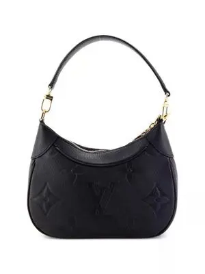 LOUIS VUITTON Bagatelle Nm Monogram Empreinte Giant Shoulder Bag - Black