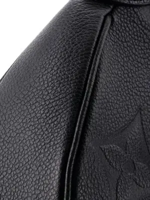LOUIS VUITTON Bagatelle Nm Monogram Empreinte Giant Shoulder Bag - Black