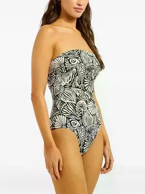 Seafolly Shell-print Swimsuit