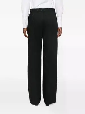 ERMANNO FIRENZE Crystal-embellished Pinstripe Trousers
