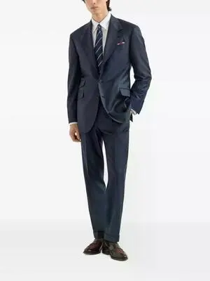 Brunello Cucinelli Cavallo Tailor Wool Blazer - Blue