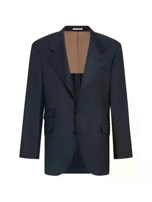 Brunello Cucinelli Cavallo Tailor Wool Blazer - Blue