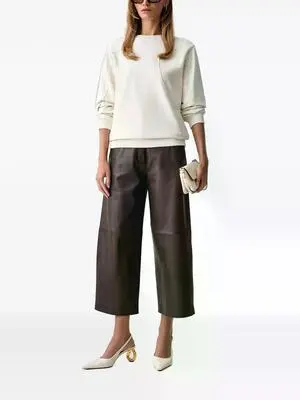 Patrizia Pepe Panelled Raglan-sleeve Sweatshirt