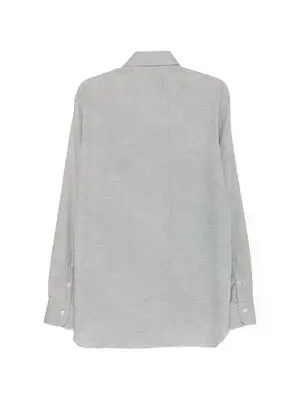 BARBA NAPOLI Spread-collar Cashmere Shirt